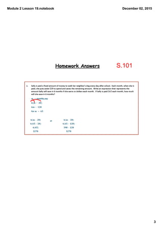 Module 2 lesson 19 | PDF