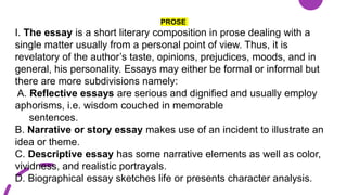 Module 2 lesson 1 the literary genres | PPTX | Poetry | Books and ...