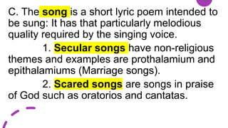Module 2 lesson 1 the literary genres | PPTX | Poetry | Books and ...