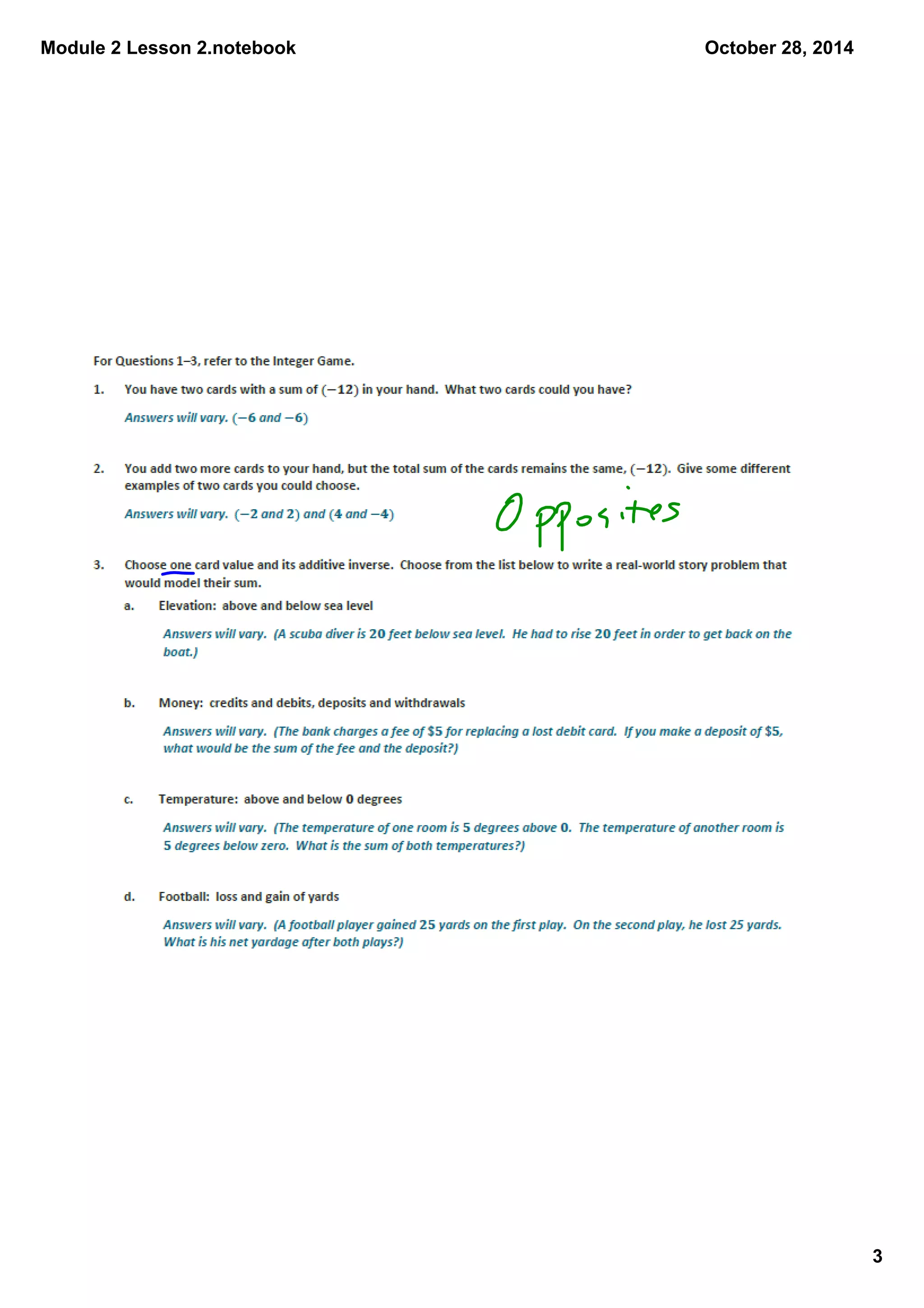 Module 2 lesson 2 | PDF