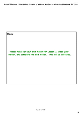 Module 2 lesson 2 | PDF