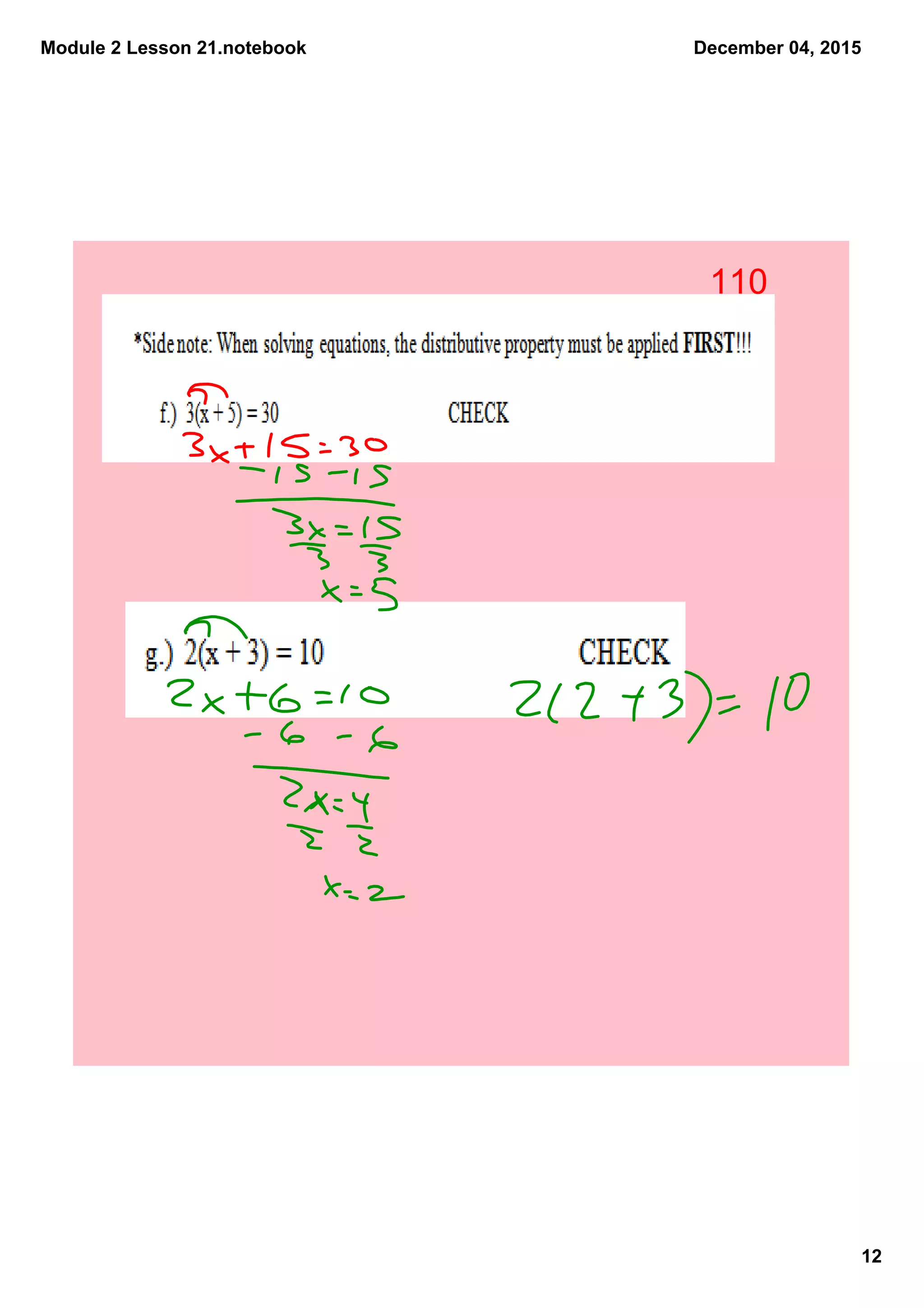 Module 2 lesson 21 | PDF
