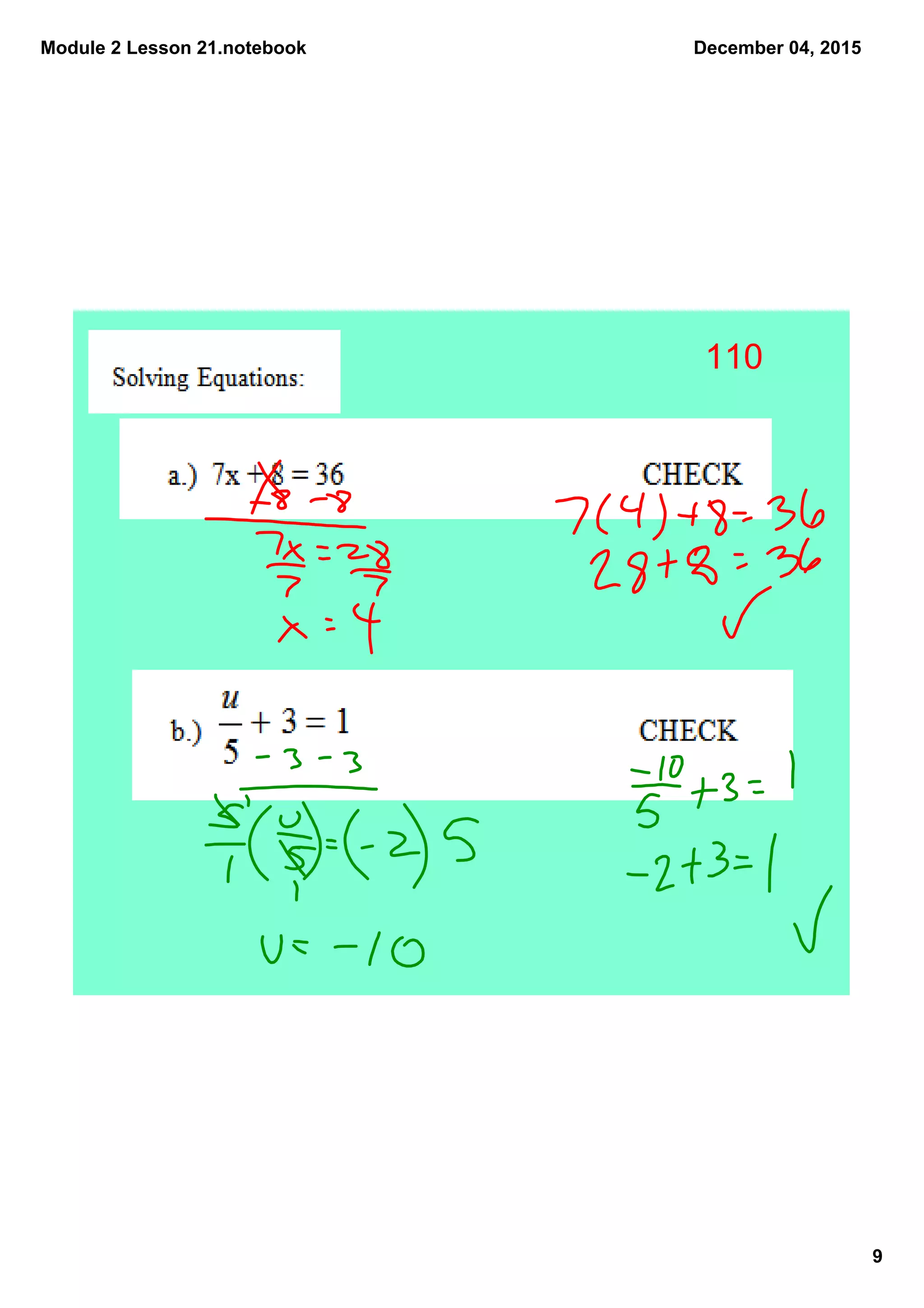 Module 2 lesson 21 | PDF