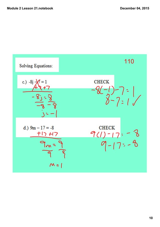 Module 2 lesson 21 | PDF