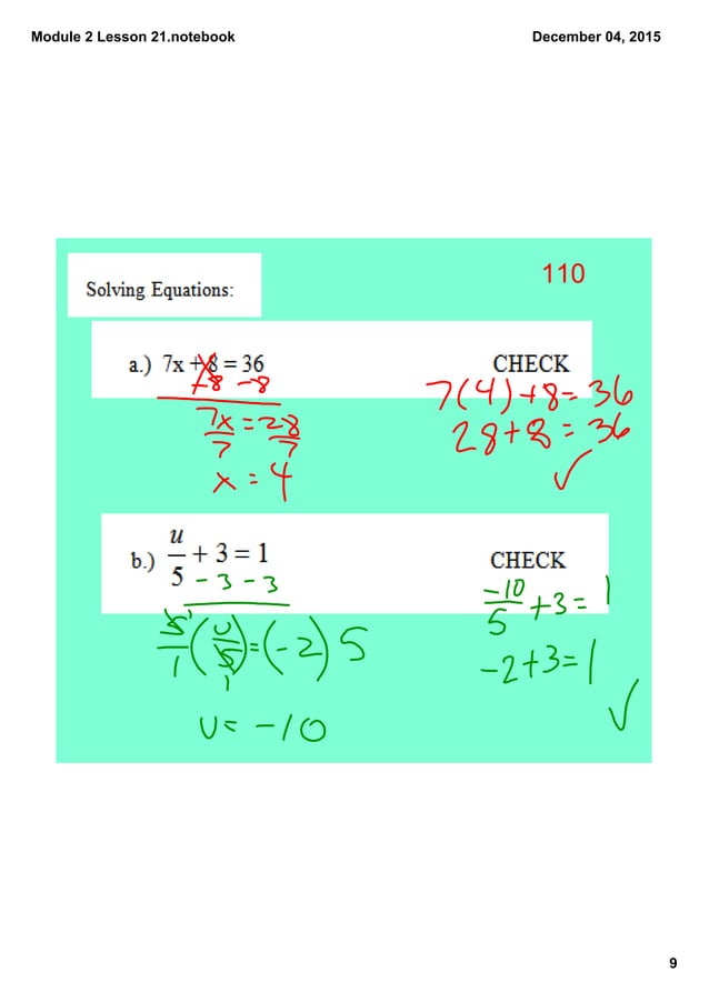 Module 2 lesson 21 | PDF