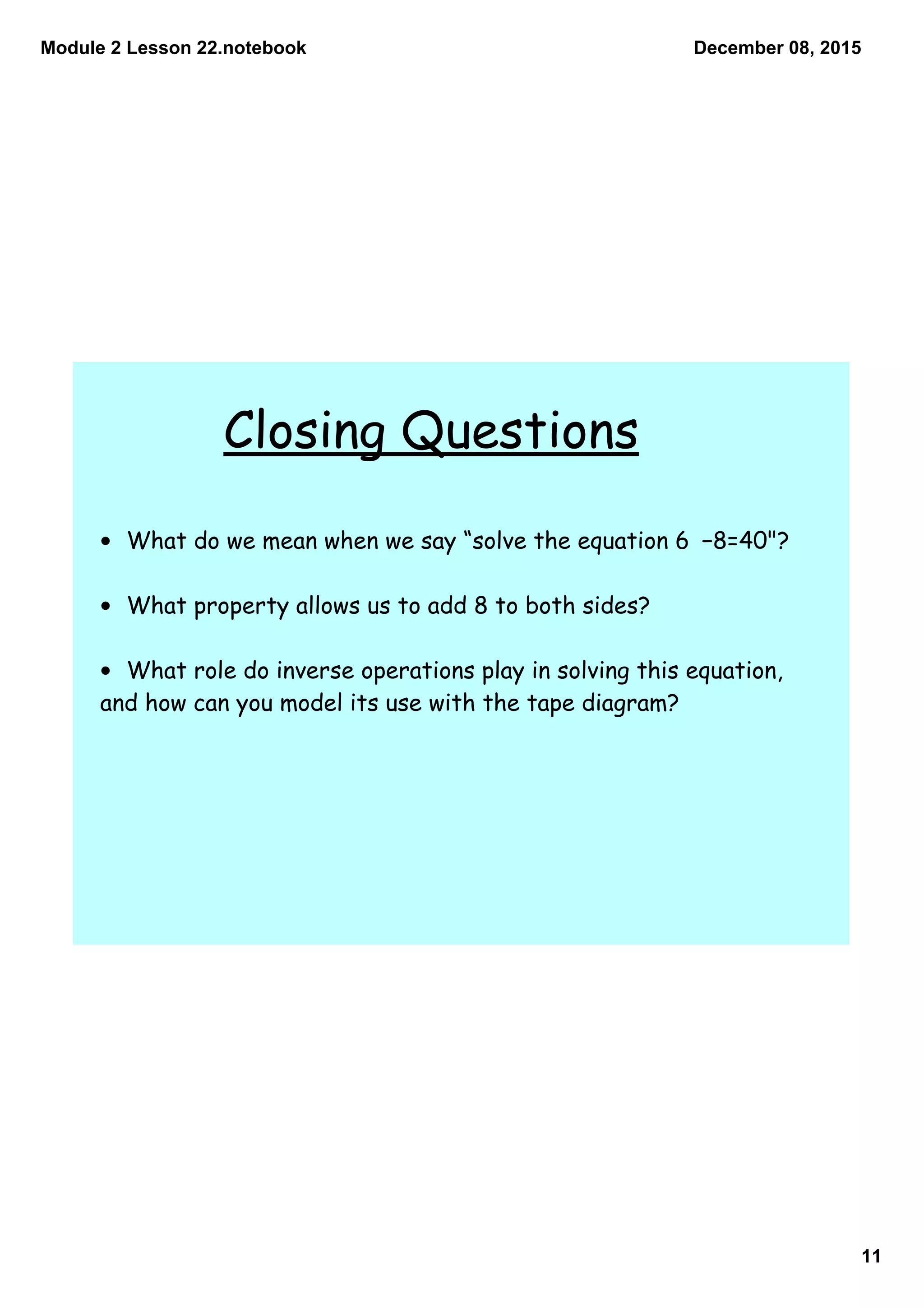 Module 2 lesson 22 | PDF