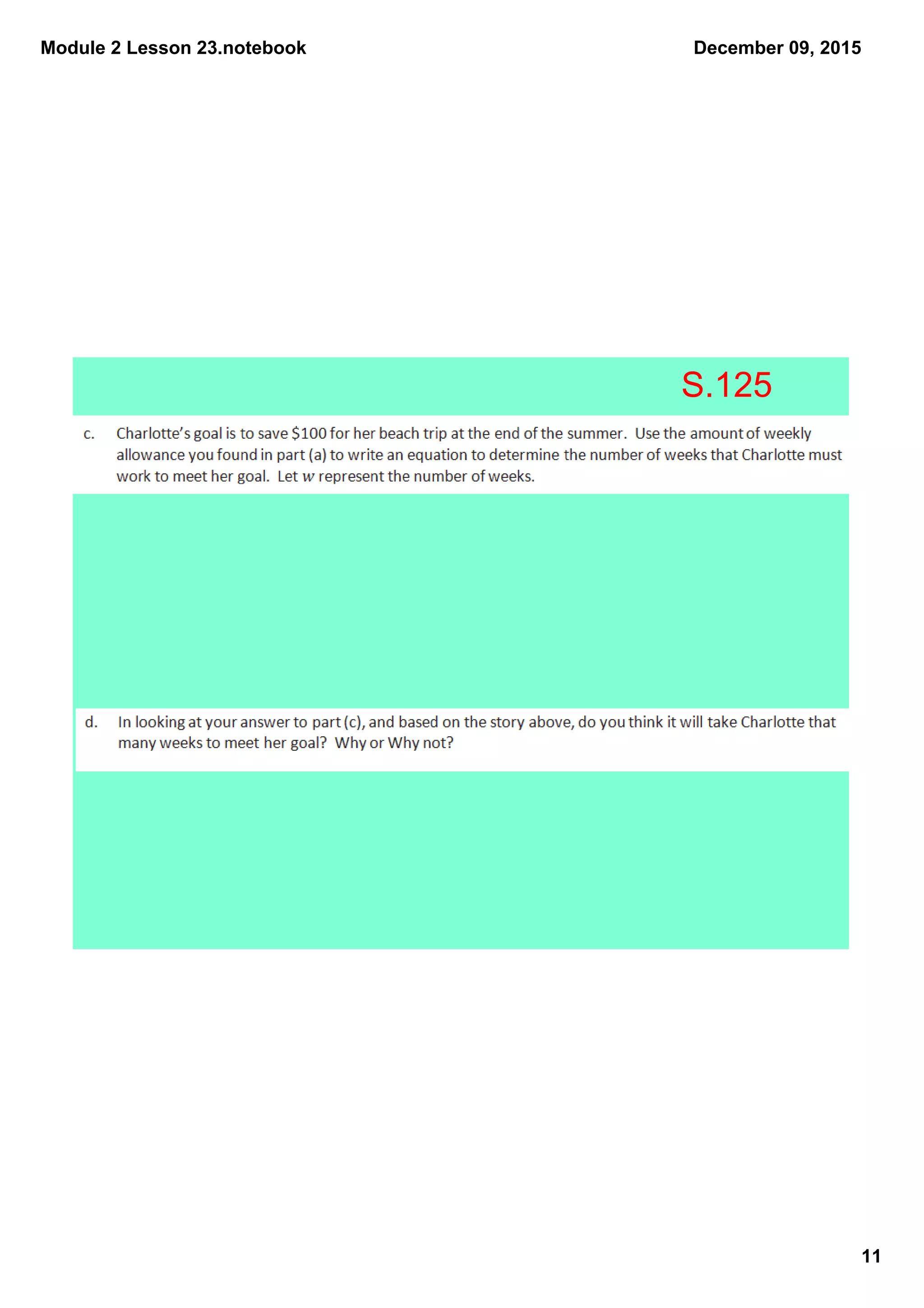 Module 2 lesson 23 | PDF
