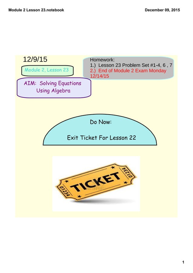 Module 2 lesson 23 | PDF