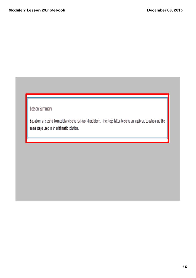 Module 2 lesson 23 | PDF