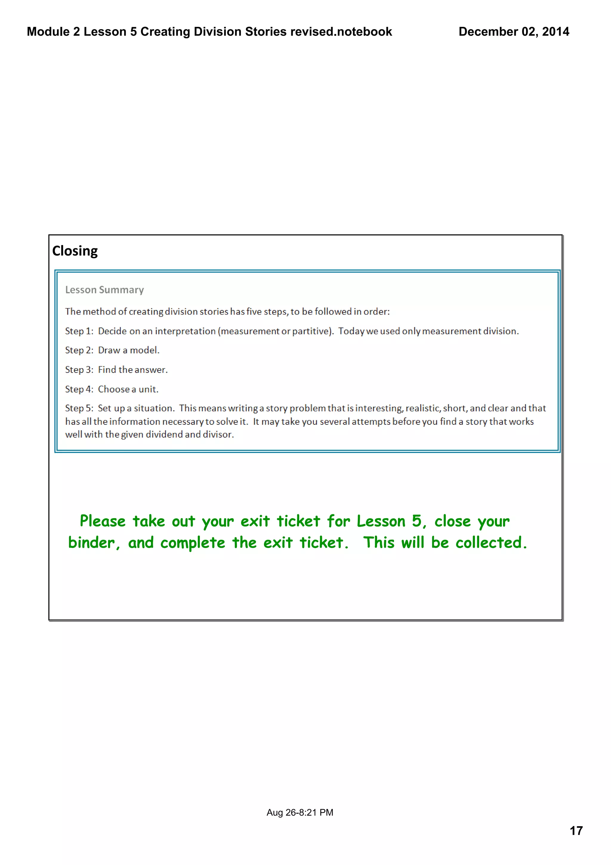 Module 2 lesson 5 | PDF | Educational Assessment | Education
