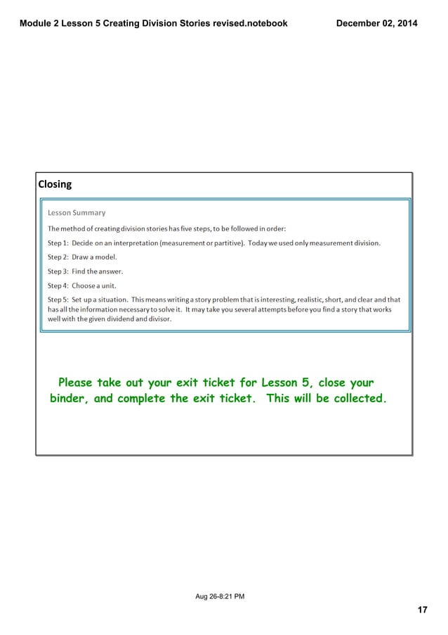 Module 2 lesson 5 | PDF | Educational Assessment | Education
