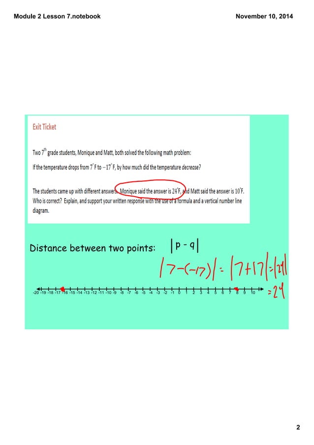 Module 2 lesson 7 | PDF