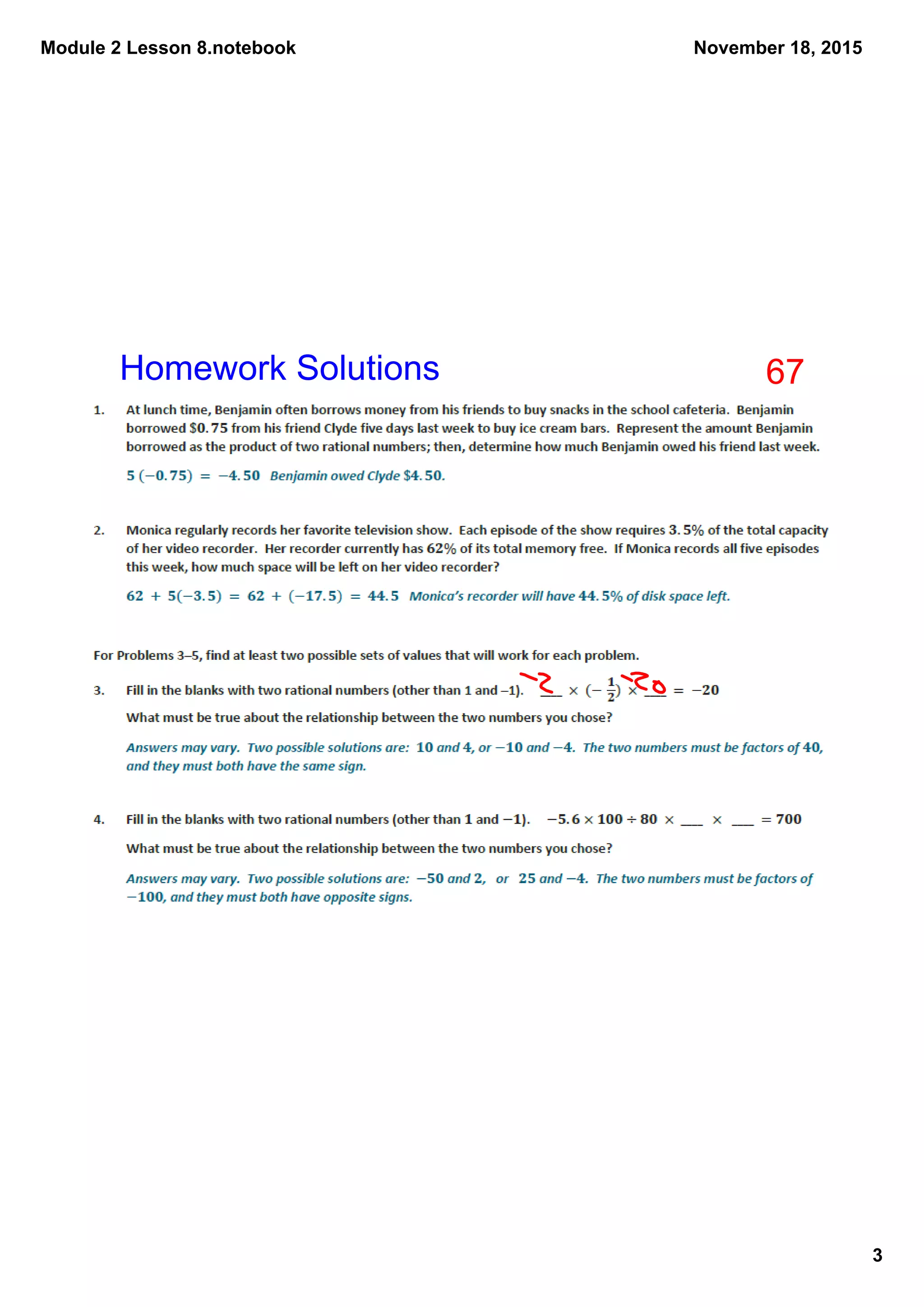 Module 2 lesson 8 | PDF