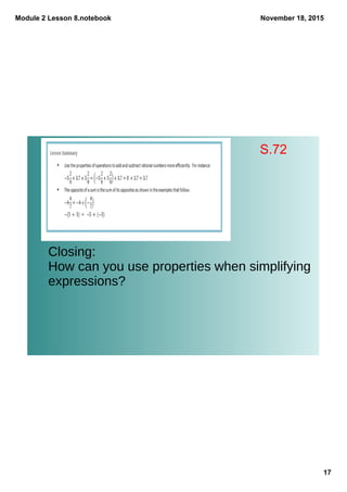 Module 2 lesson 8 | PDF