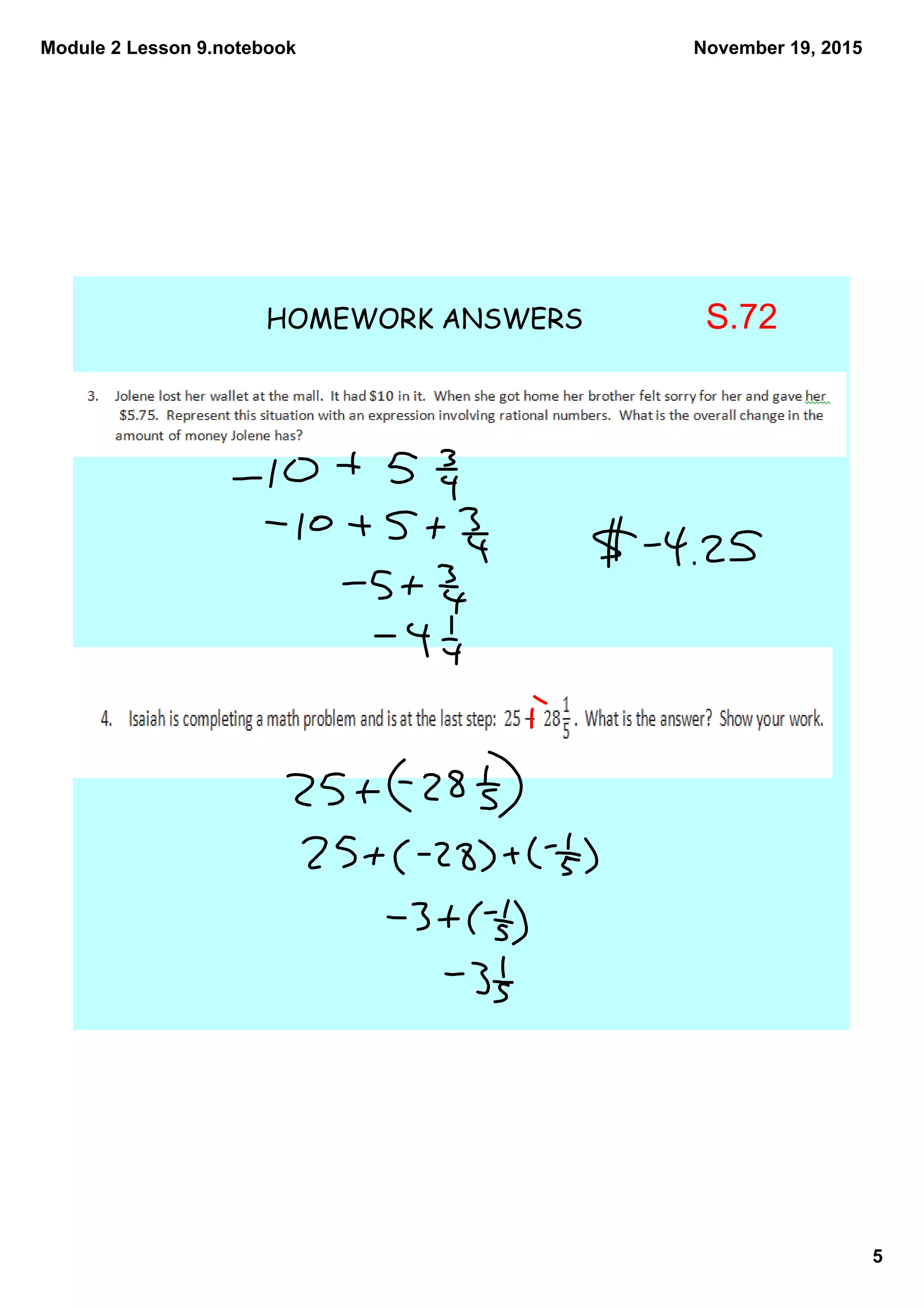 Module 2 lesson 9 | PDF | Homework and Study | Education