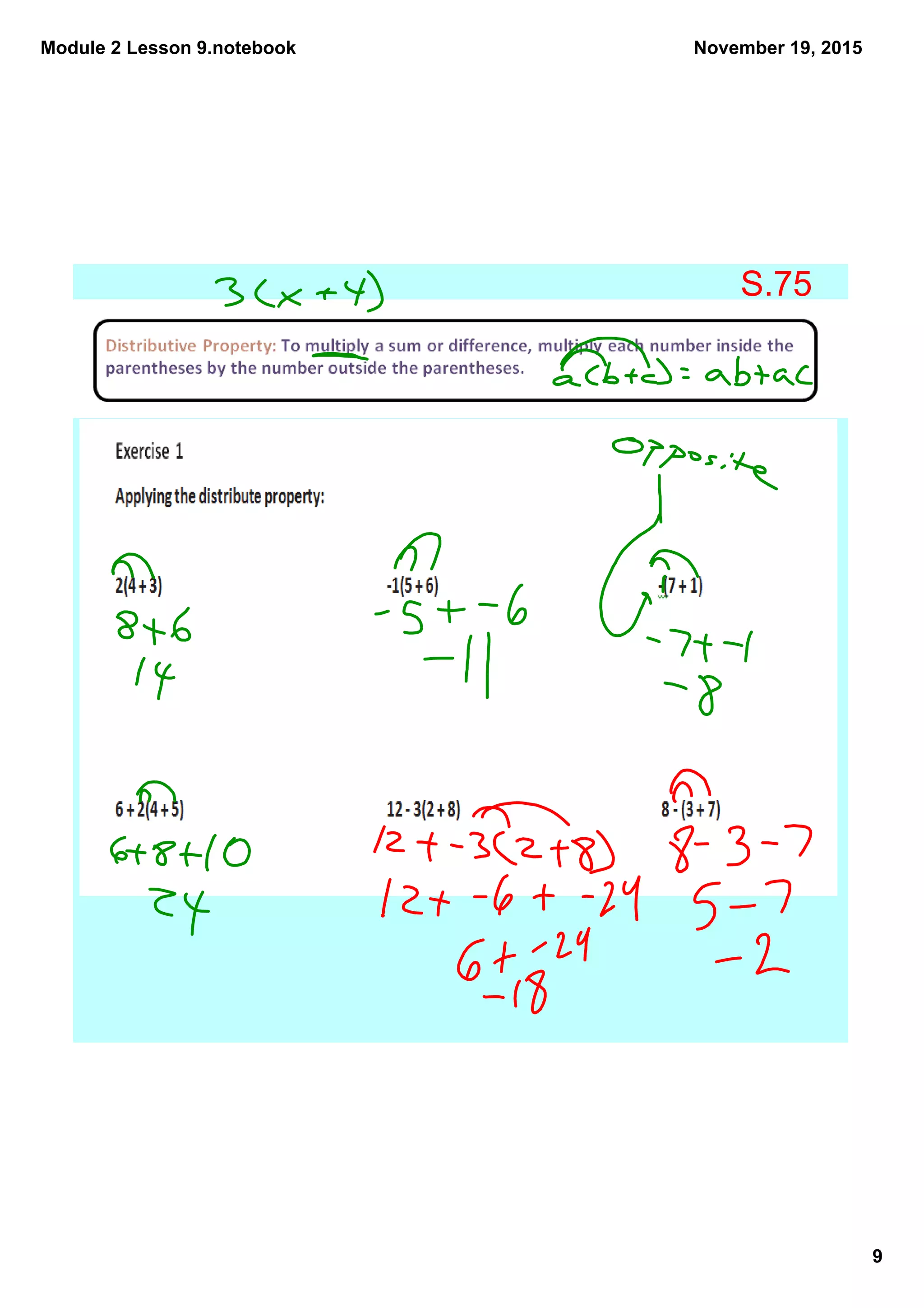 Module 2 lesson 9 | PDF | Homework and Study | Education