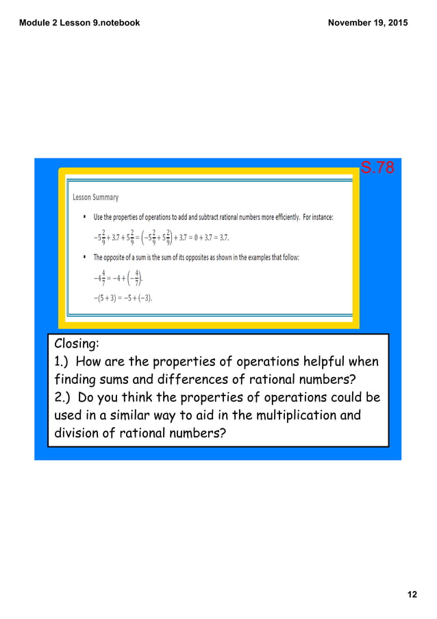 Module 2 lesson 9 | PDF | Homework and Study | Education