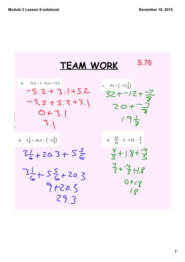Module 2 lesson 9 | PDF | Homework and Study | Education