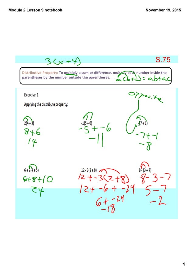 Module 2 lesson 9 | PDF | Homework and Study | Education