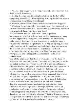 Module 2 Methods of Ethical AnalysisApplication of Ethical Theo.docx