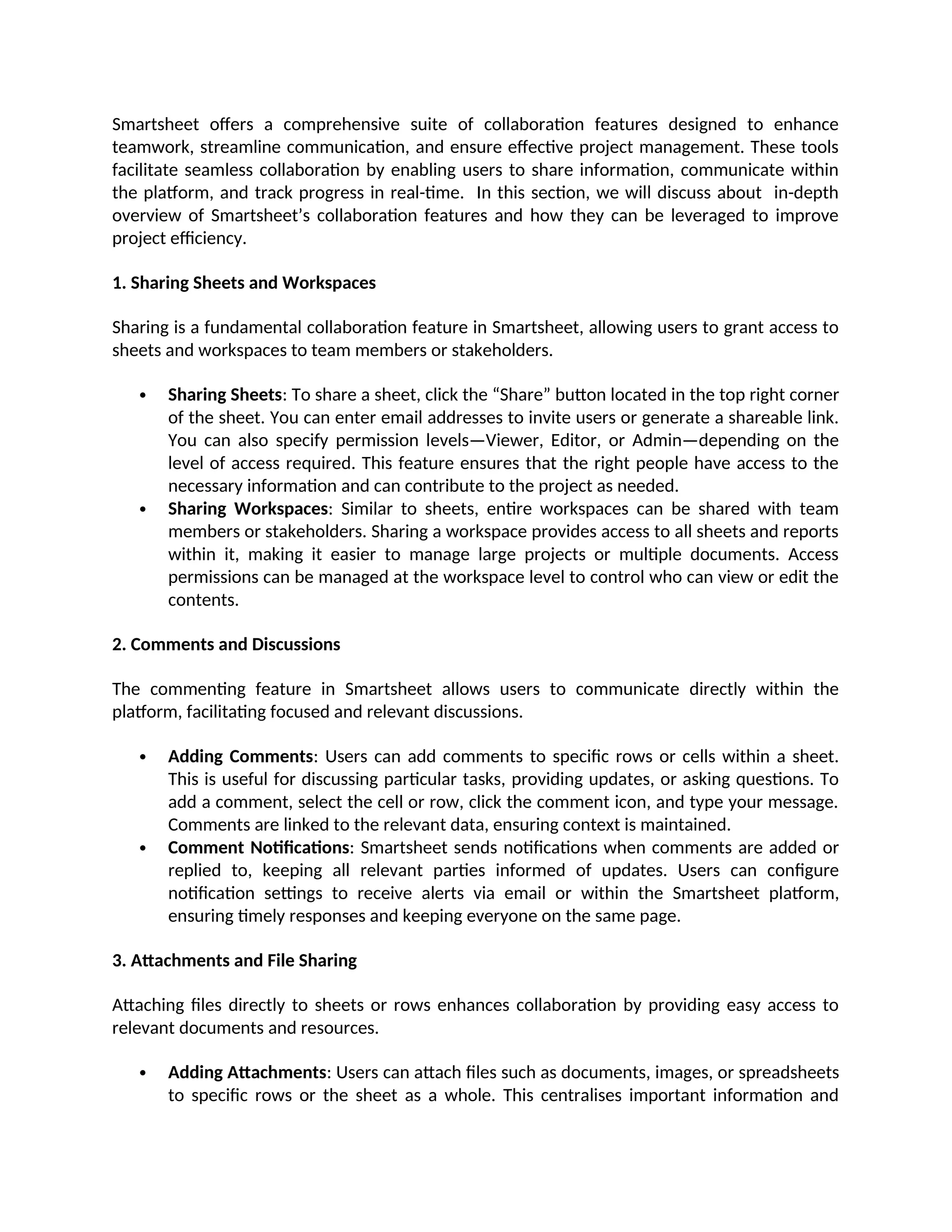 Module 2 Navigating Smartsheet Interface | PDF