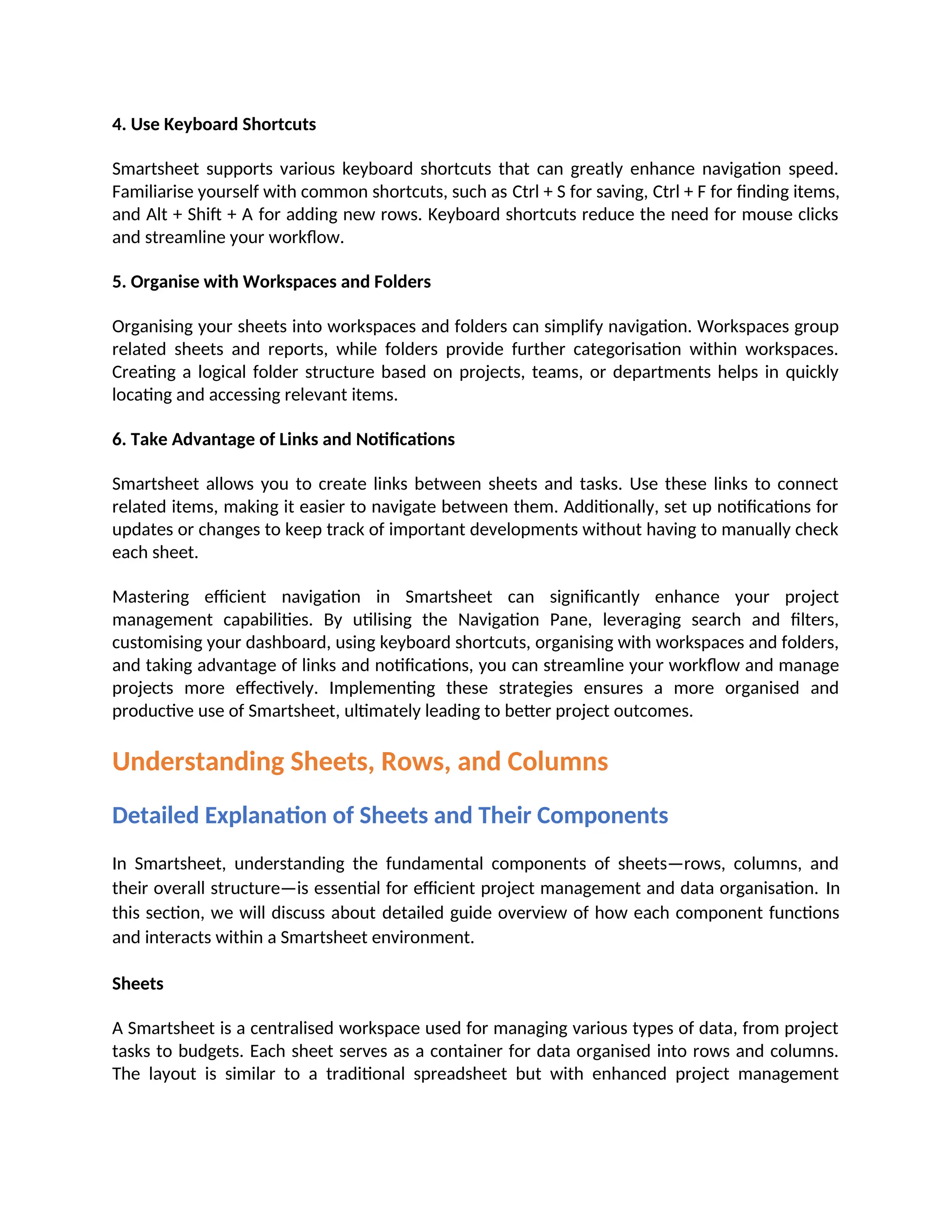 Module 2 Navigating Smartsheet Interface | PDF