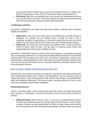 Module 2 Navigating Smartsheet Interface | PDF