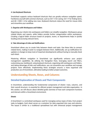 Module 2 Navigating Smartsheet Interface | PDF