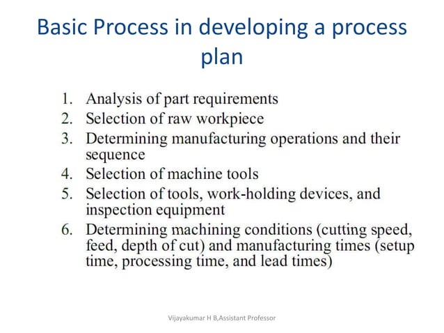 Computerized process planning system | PPT