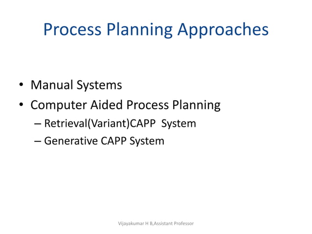 Computerized process planning system | PPT
