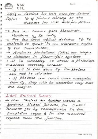Module2 Electronic Devices: optoelectronic Devices Notes by Manjula K ...