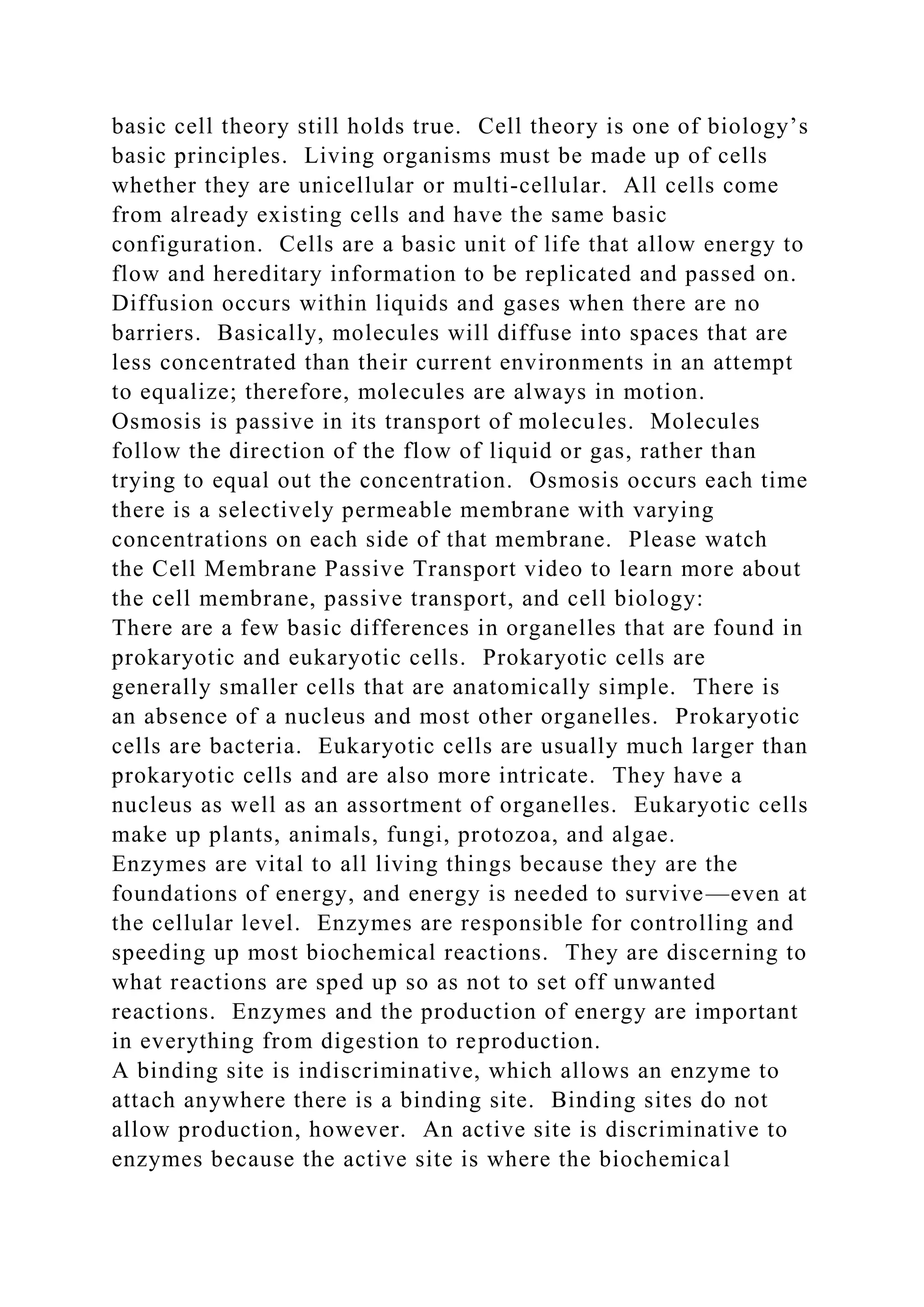 Module 2 OverviewThe Cell and EnergyEvery tissue in every body.docx