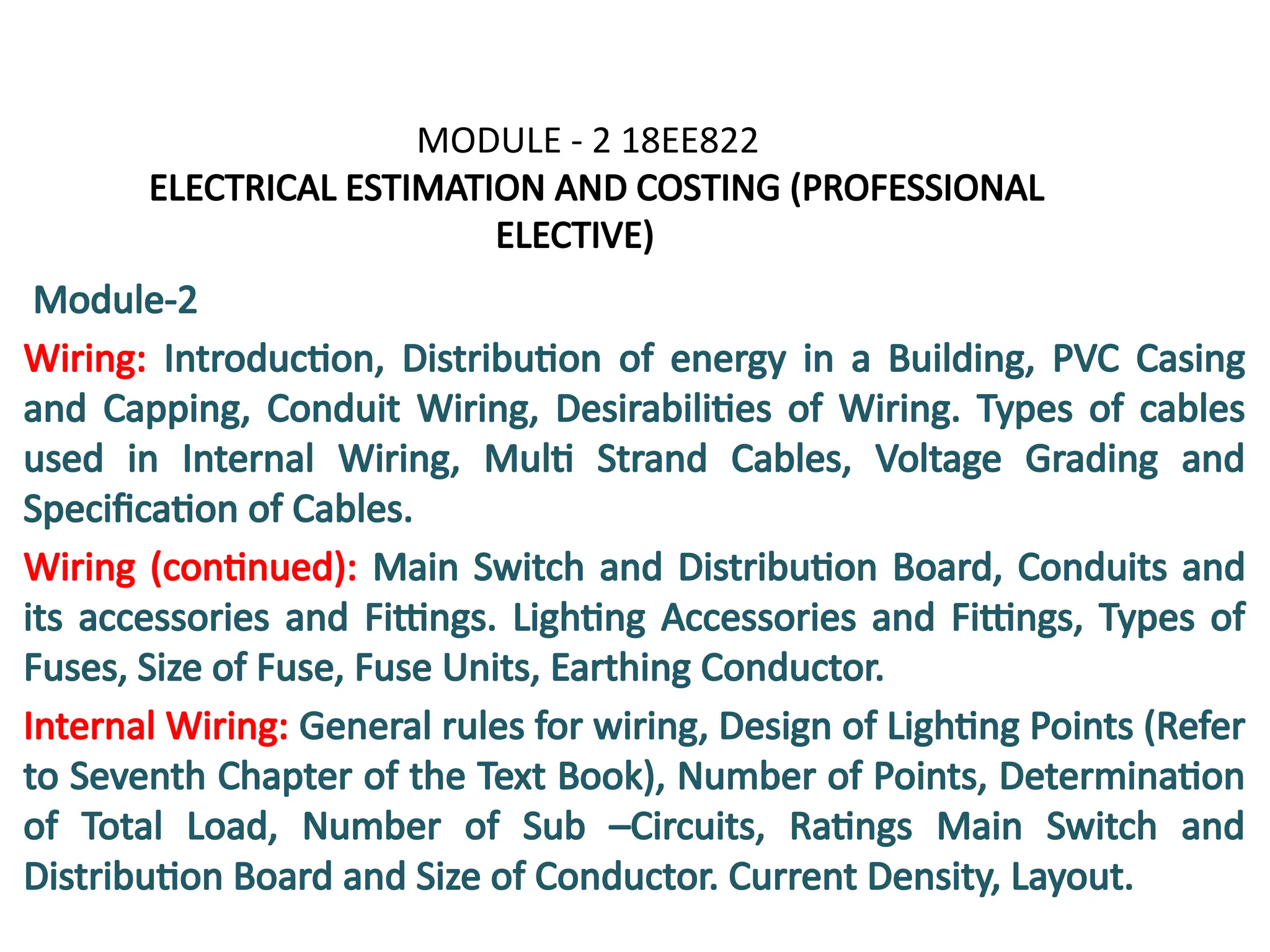ELECTRICAL ESTIMATION RESIDENTIAL BUILDING ELECTRIFICATION | PPTX
