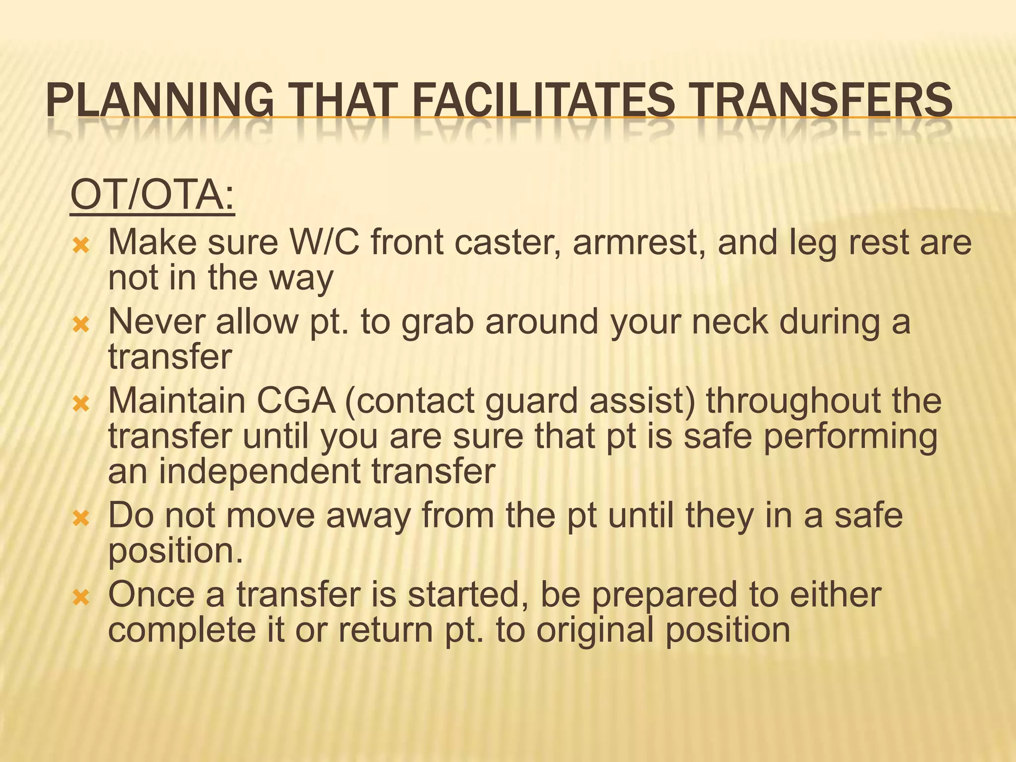 Module 2 patient transfers | PPTX