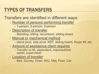 Module 2 patient transfers | PPTX