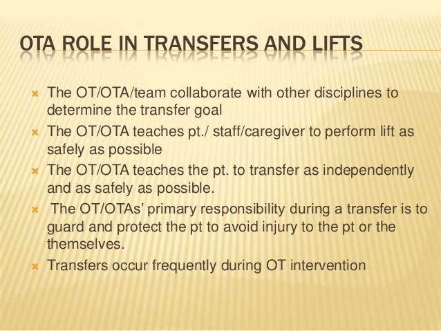 Module 2 patient transfers