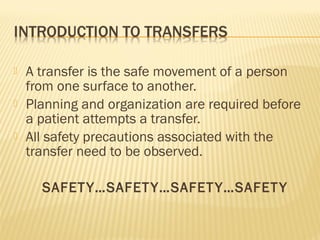 Module 2 patient transfers | PPT