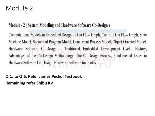 MODULE 2 OF EMBEDDED SYSTEM KTU SYLLABUS | PPT