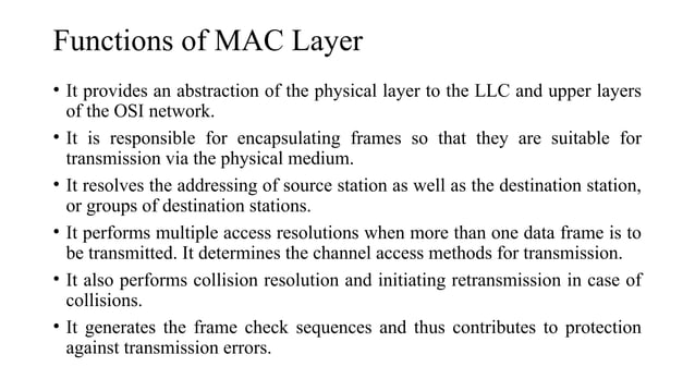 Computer Networks Module 2 Data Link Layer Ppt