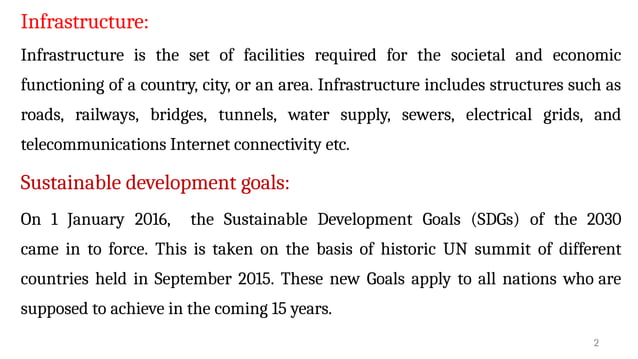 Societal and Global Impact of Infrastructure | PPTX