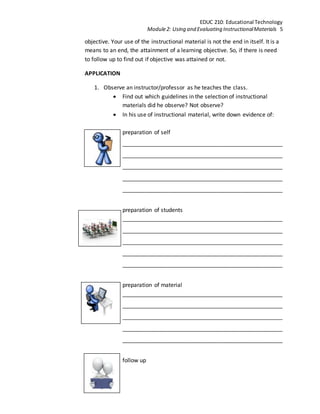 Module 2 preparing materials | DOC