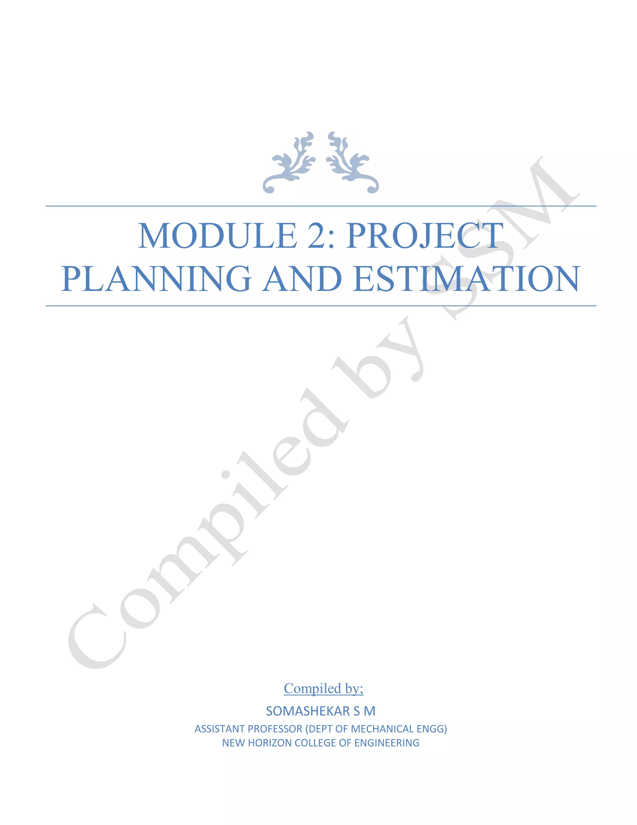 Project Planning and Estimation | PDF