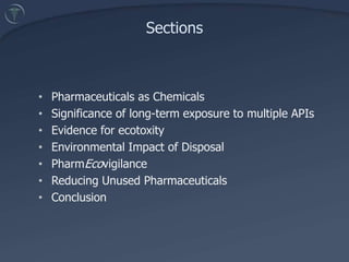 2.1. Pharmaceutical in the Environment: An Evidence-based Review ...