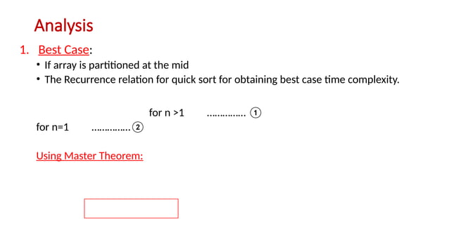 Module 2 Quick Sort algorithm in analysis of algorithm.pptx
