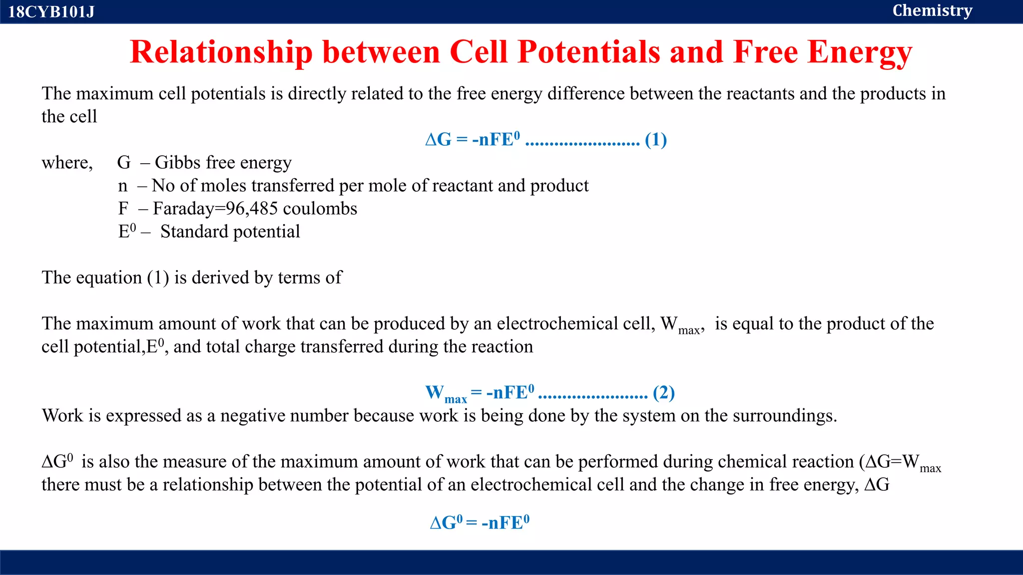 Module 2_S7 and S8_Electrochemical Cells.pptx | Chemistry | Science