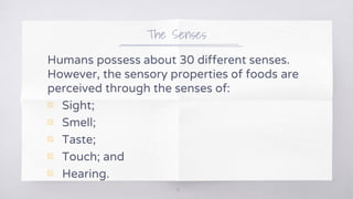 The senses in application to food sensory evaluation | PDF