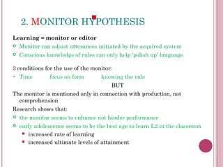 CTS-Academic: Module 2 session 2 theories of language learning | PPT
