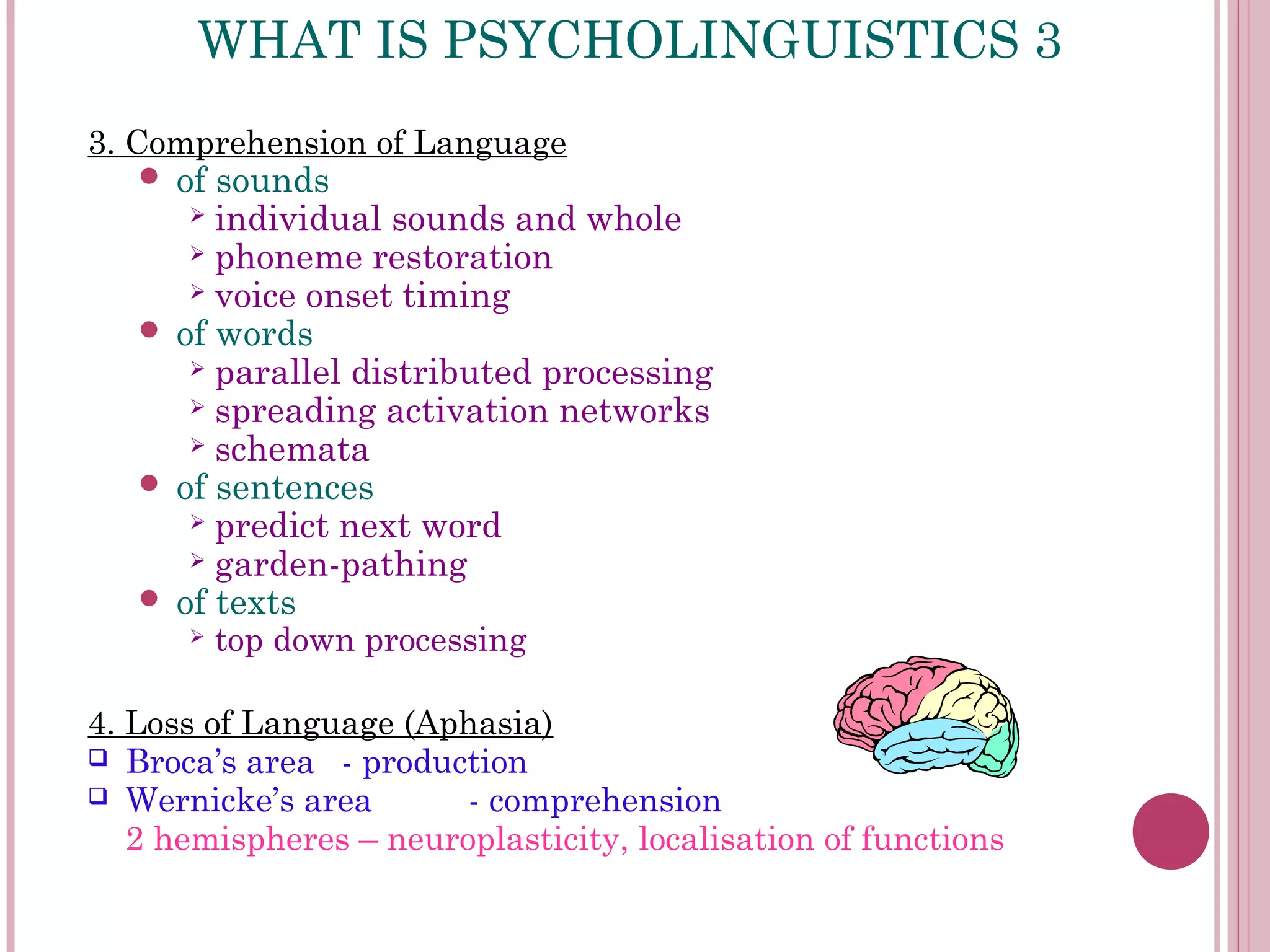 CTS-Academic: Module 2 session 8 psycholinguistics | PPT