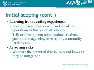 Module 2: How to set up a contract farming scheme | PPT