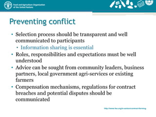 Module 2: How to set up a contract farming scheme | PPT